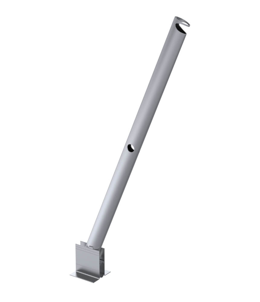 Inclined upright with welded base - Murdoch International