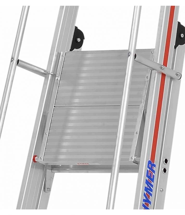 Hymer 8081 Mobile Platform Stepladder With Extra Long Handrail