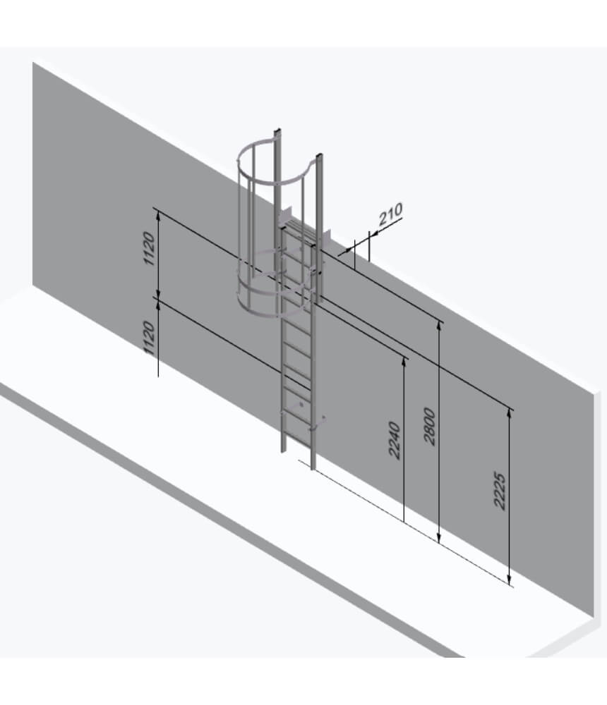 Vertical Ladder Cad