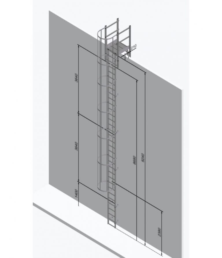 Hymer Fixed Vertical Ladder - Murdoch International