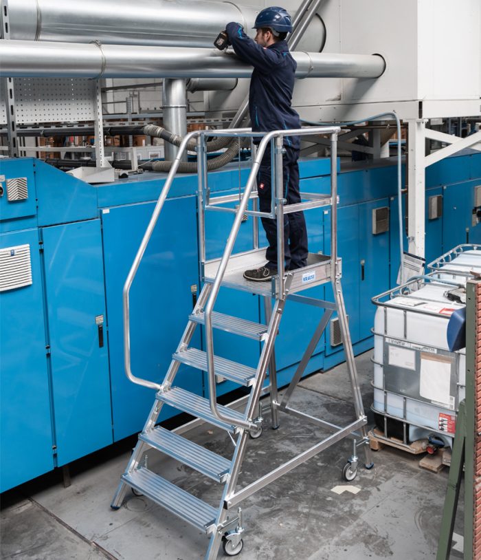 Krause Stabilo R13 Single Sided Aluminium Platform Ladder - Murdoch ...