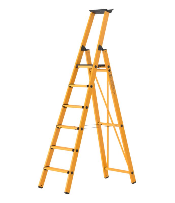 Hymer 3926 Single-Sided Fiberglass Ladder With Platform - Murdoch ...